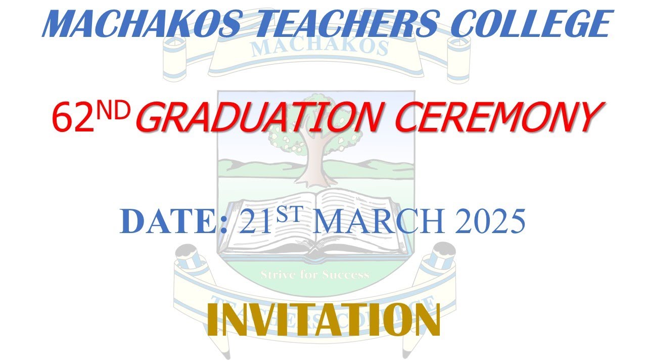 MATECO 62ND GRADUATION CEREMONY INVITATION - YouTube