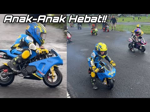 Bocil 5 Tahun Ara Rauna Tak Terlawan di Balap Pocket Bike Jateng Mini Race‼️