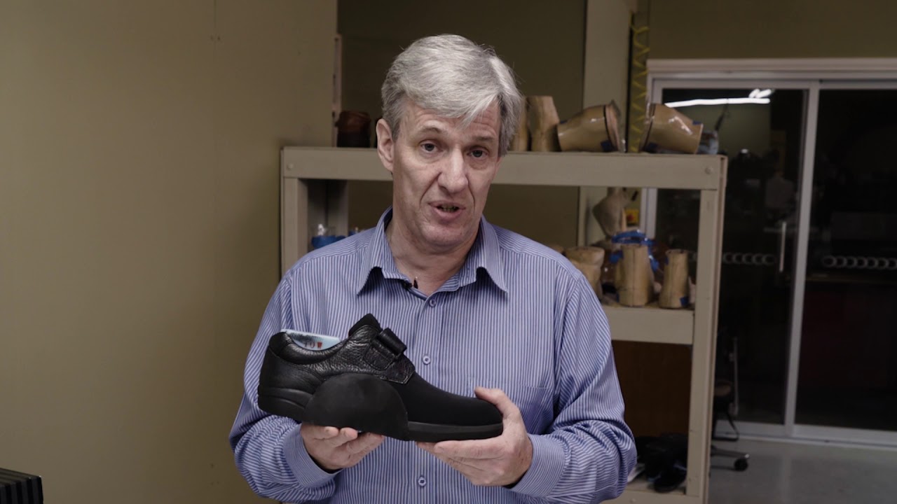 Flair & Buttress Modifications on Dr Comfort Shoes - Bilby Shoes - YouTube