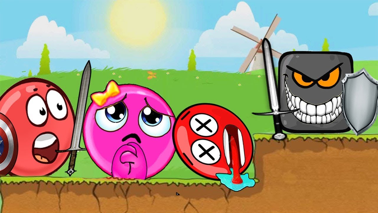 Красный Шарик и Розовый Шар Королева - против Короля ЗМЕЙ. New Red Ball ...