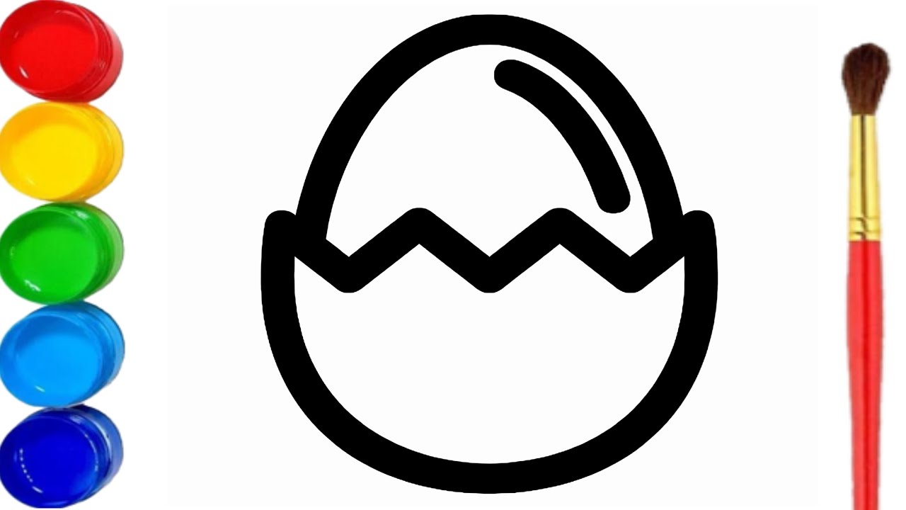 Drawing, How To Draw A Egg 🥚 | How To Draw, Painting, Colouring For ...