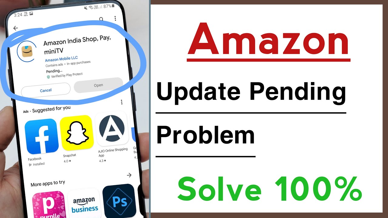 Amazon Update Pending Problem, Play Store Update Pending Problem in ...