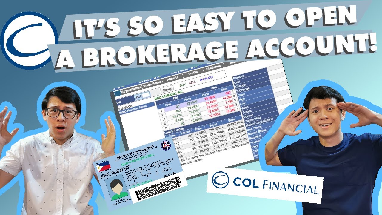 OPEN YOUR INVESTING ACCOUNT - COL Financial Walkthrough (Beginner Guide ...