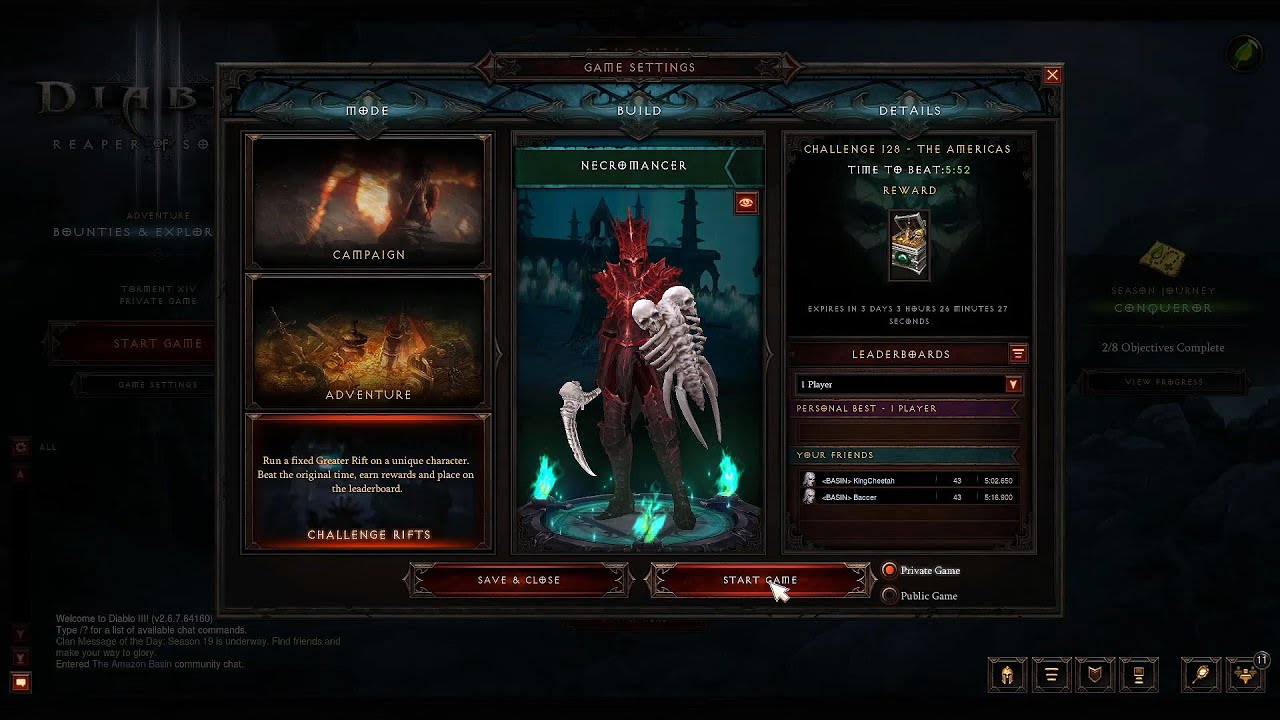 D3:RoS - Challenge Rift - Starting, Running & Collecting Cache - YouTube