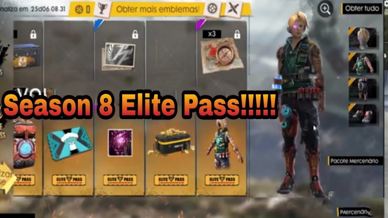 SEASON 8 ELITE PASS!!!!! | FREE FIRE BATTLEGROUNDS - YouTube