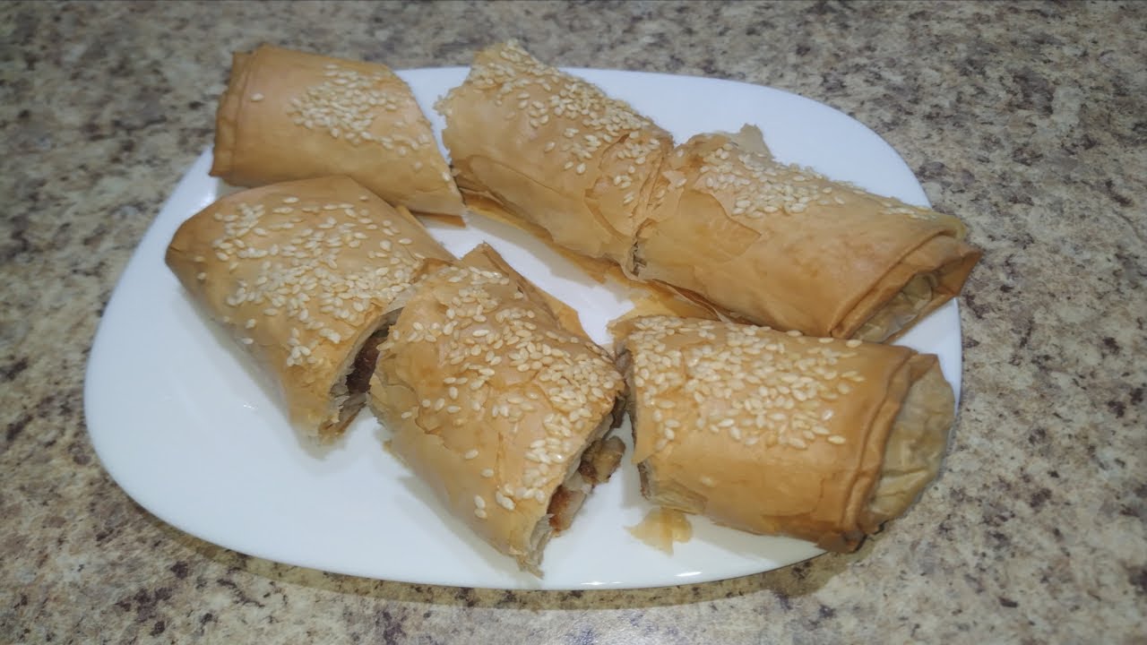 РУЛЕТЫ с Мясом из теста ФИЛО * ROLLS with Meat from the PHILO dough ...