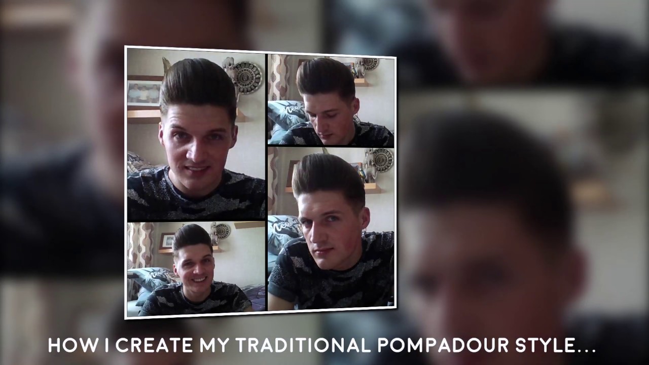 How I create my traditional pompadour style... - YouTube