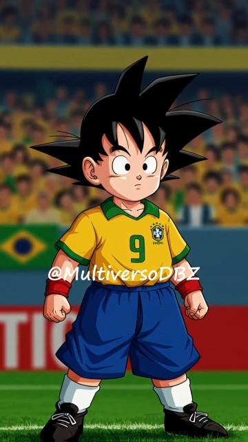 Gokuzinho joga pela Seleção Brasileira! #dragonball #ia #goku - YouTube