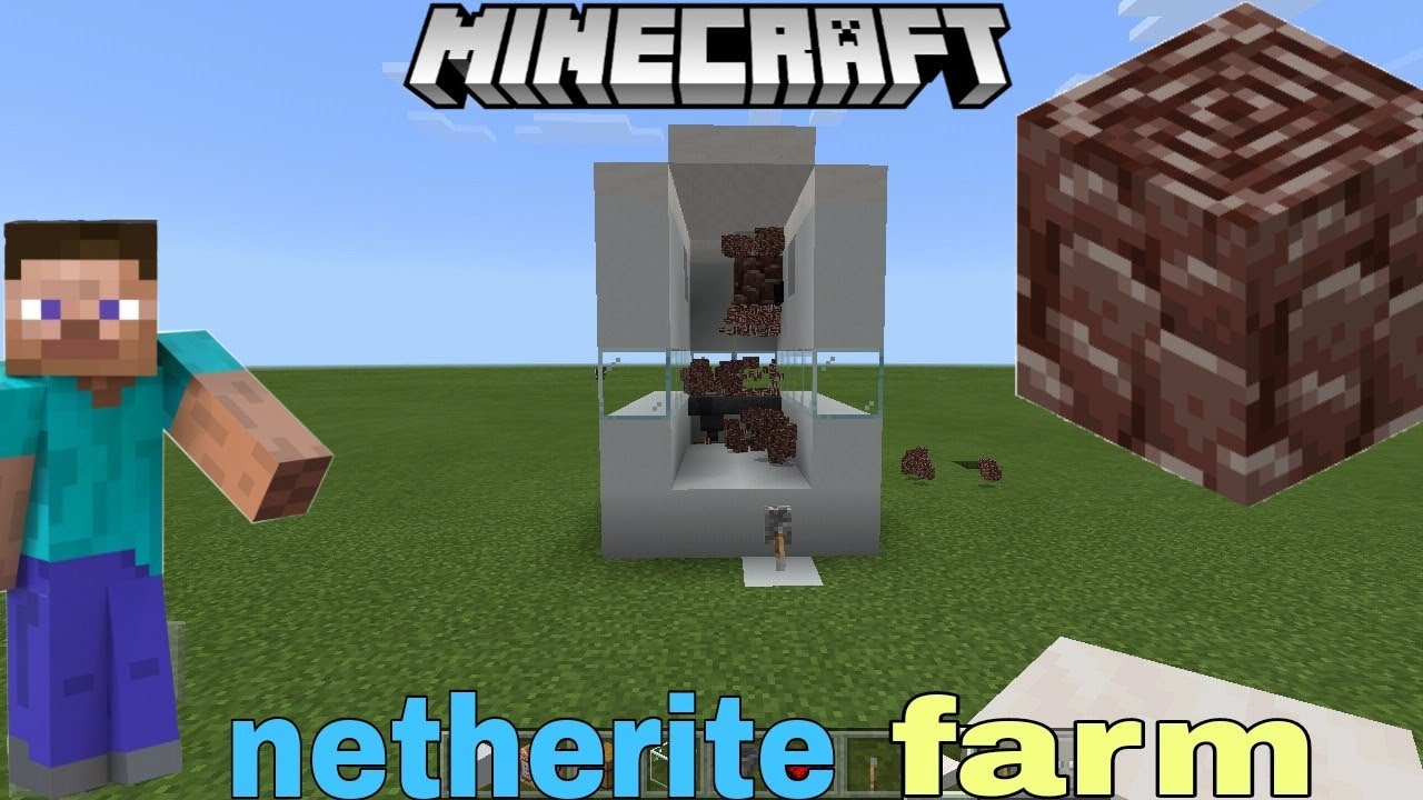 HOW TO MAKE UNLIMITED NETHERITE FARM || EASY FARM || GAMERSTREAK ...