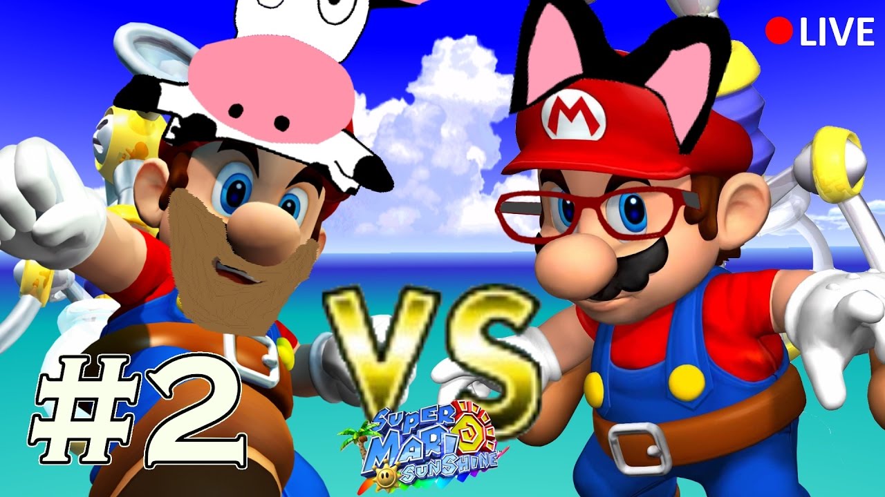 Head to Head Super Mario Sunshine #2 | Don't Die Don't Cuss | BF vs GF ...