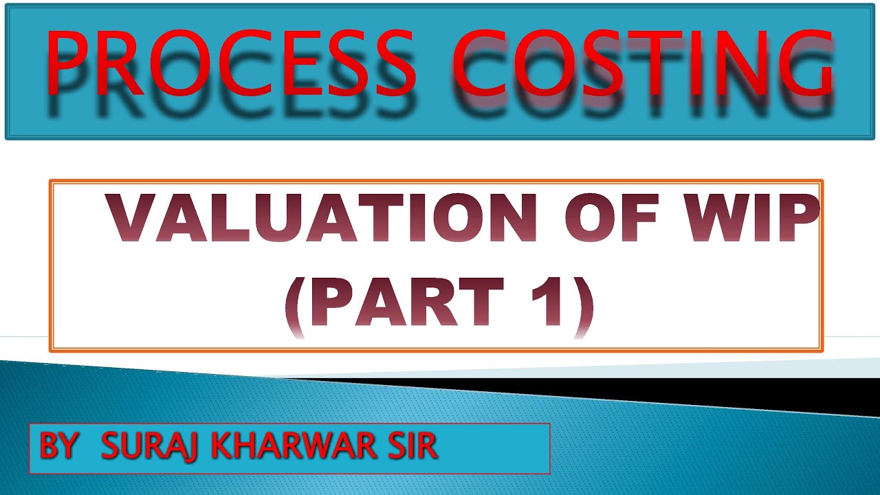PROCESS COSTING - VALUATION OF WIP - PART 1 (FIFO METHOD) 4th Class ...