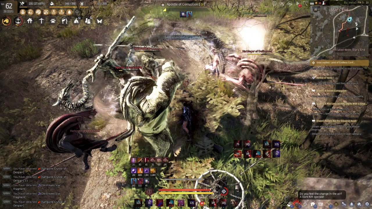 Black Desert Stars end My rotation Testing with succ for science - YouTube