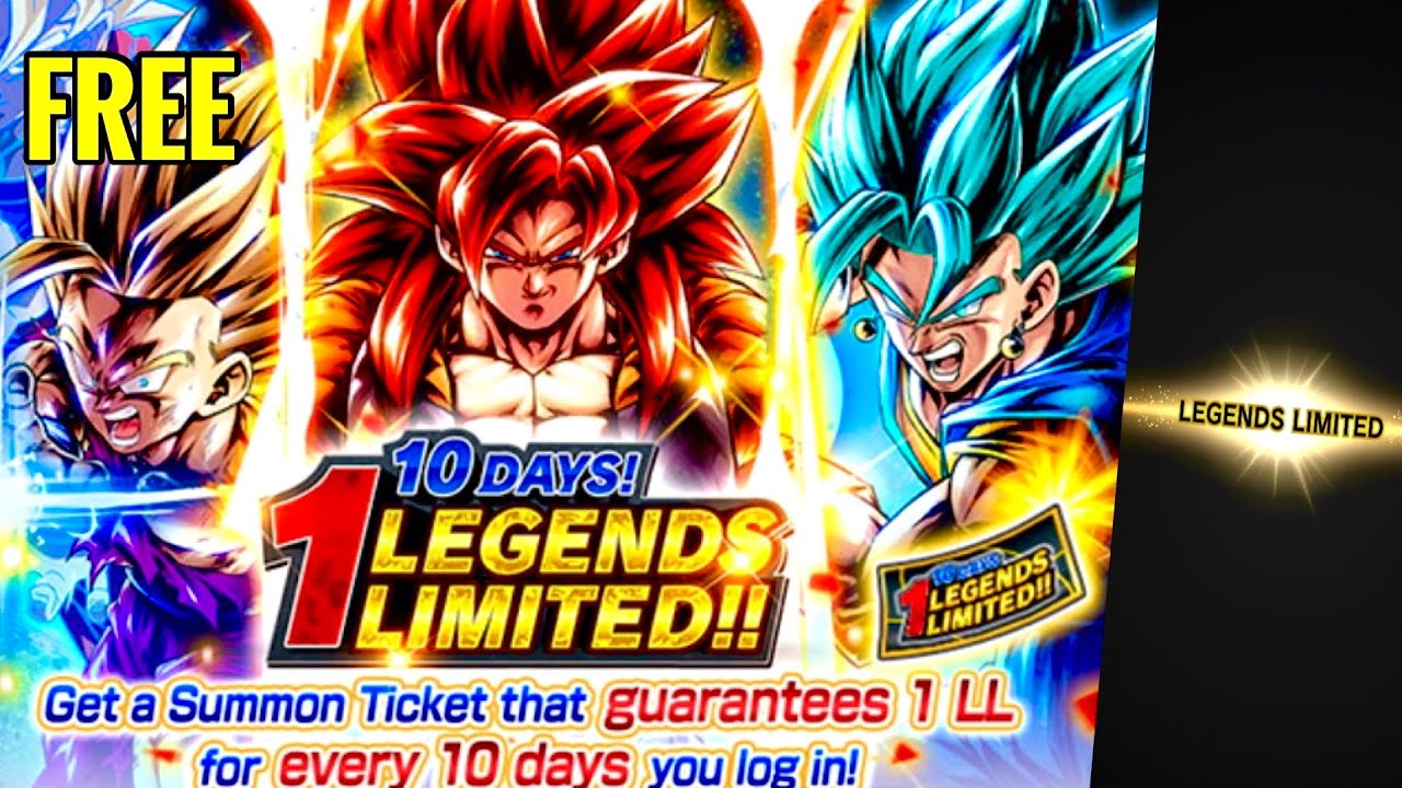 4 FREE GUARANTEED LEGENDS LIMITED TICKET SUMMONS! (DB Legends) - YouTube