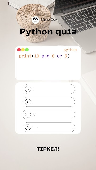 Make Dev Python quiz #shorts 11 - YouTube
