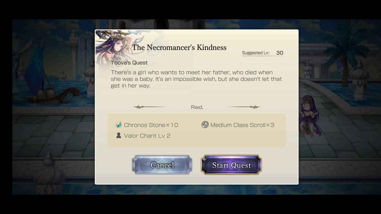 Another Eden : Toova Lvl 30 (Character Quest - The Necromancer’s ...