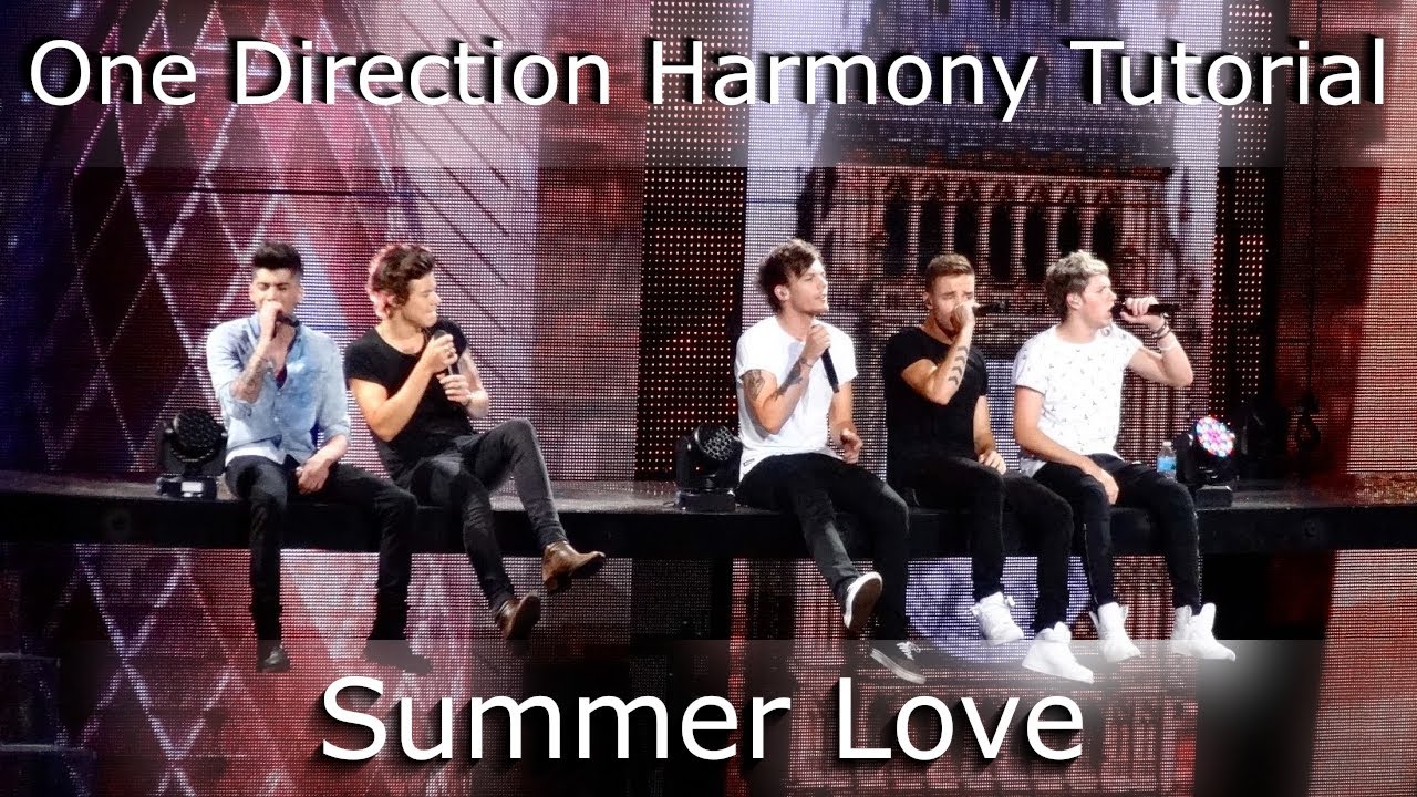 One Direction Harmony Tutorial - Summer Love - YouTube