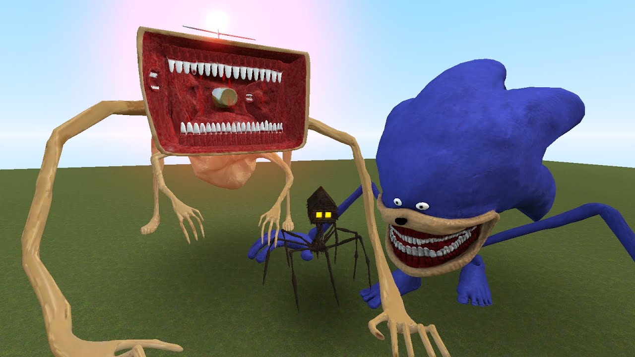 Garry's mod | SHIN SONIC VS HOUSEHEAD VS MEGAHORN in gmod - YouTube