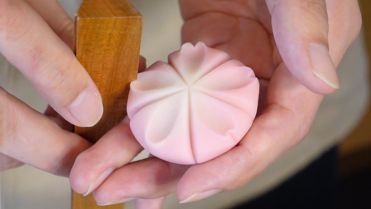 Fantastic beautiful Wagashi! Japanese sweets flower cake making / 日式和菓子 ...