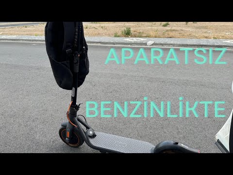 ELEKTRİKLİ SCOOTER LASTİĞİNE NASIL HAVA BASILIR - BENZİNLİKTE APARATSIZ LASTİK ŞİŞİRME YÖNTEMİ