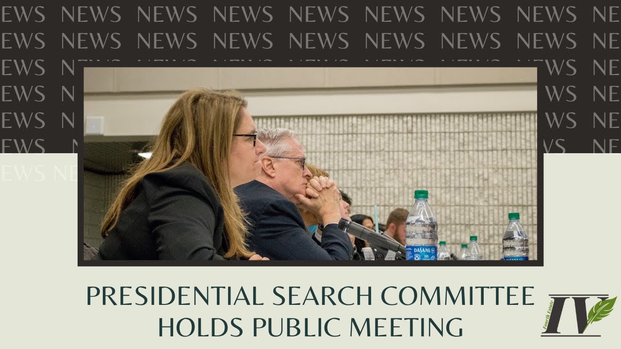 Presidential Search Committee Holds Public Meeting - YouTube