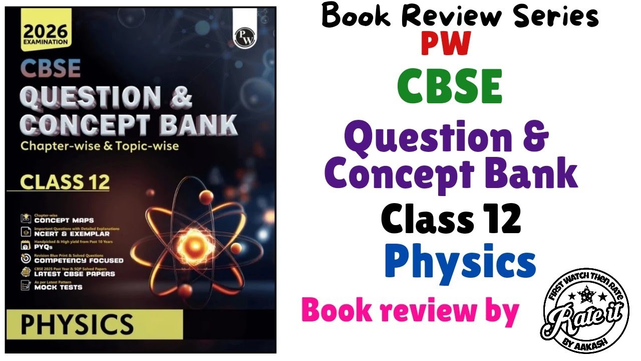 PW CBSE Question and Concept Bank Class 12 Physics Book Review | PW ...
