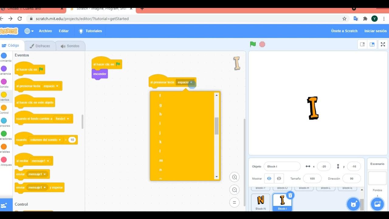 Animación de Letras en Scratch 3.0 - YouTube