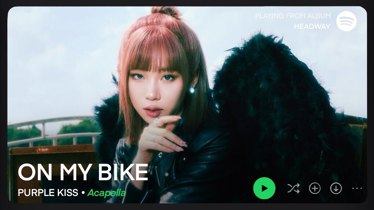 PURPLE KISS — ON MY BIKE (Clean Acapella/Vocals Only) - YouTube