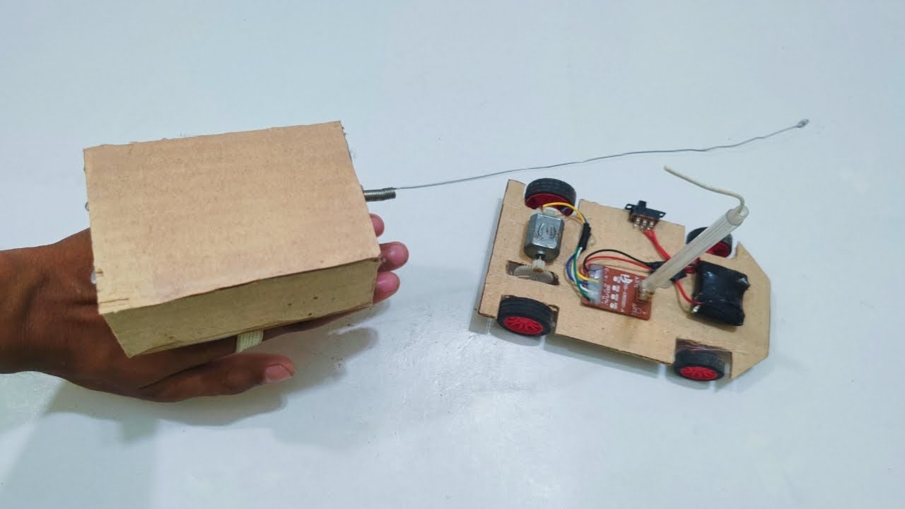 How to make a hand control car at home - hand control car kaise banaye ...
