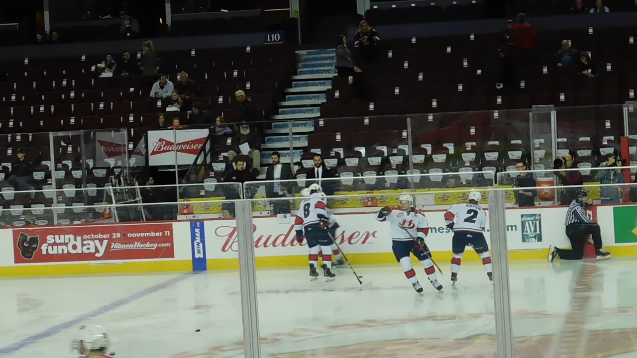 Calgary "Saddledome Ice Hockey" Pre Game Warmup Calgary Alberta Canada ...