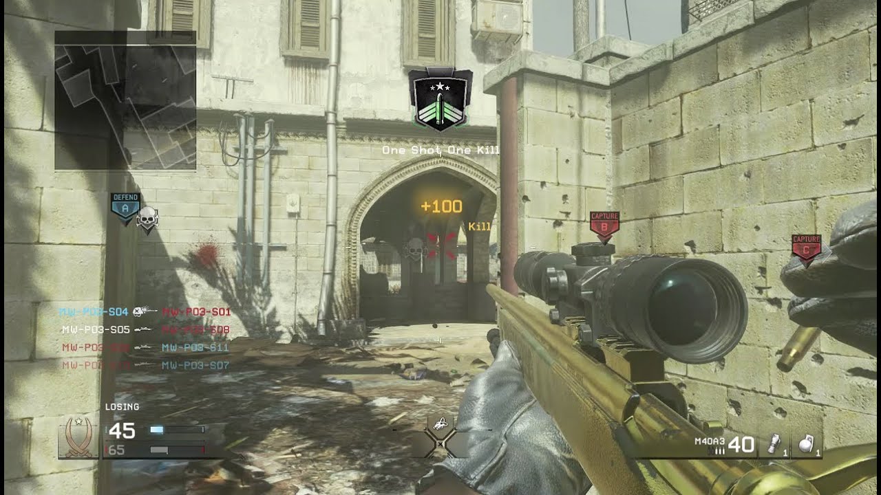 MODERN WARFARE REMASTERED Sniper Gameplay sur Crash (COD4 MWR) - YouTube