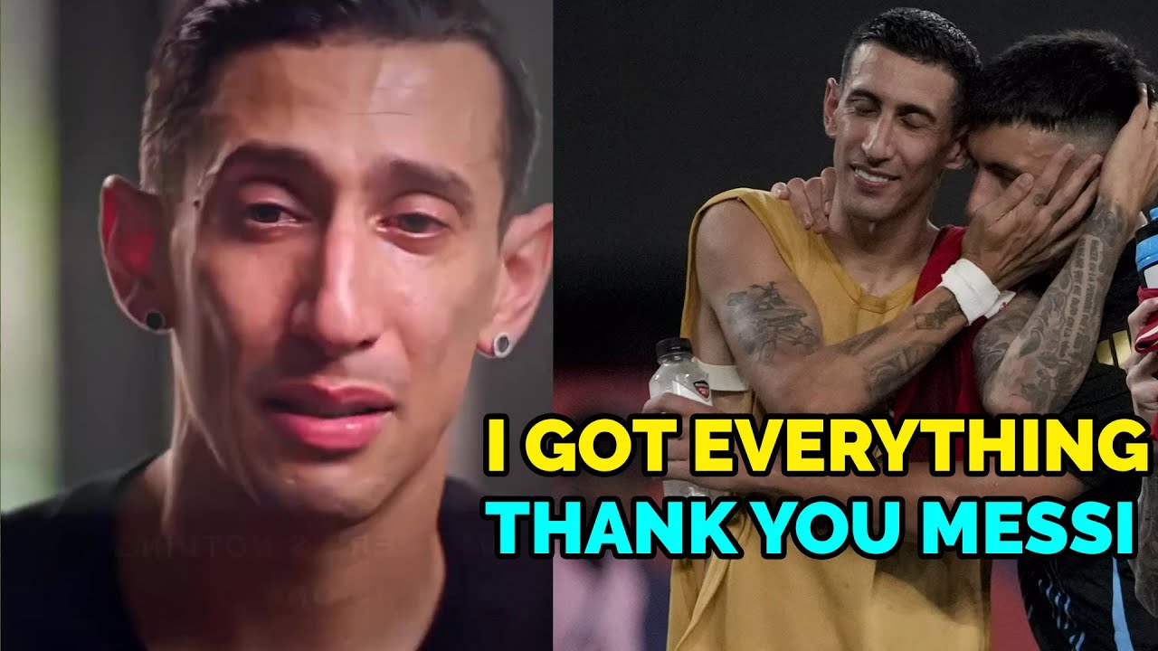 Angel Di Maria Crying We Fought for Messi and Won It Again - YouTube