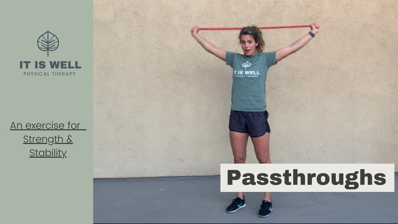Banded Passthroughs - Shoulder Warm Up - YouTube
