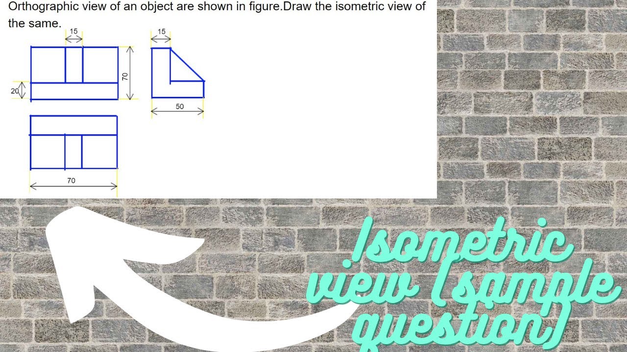 Isometric Drawing Example Problem - YouTube