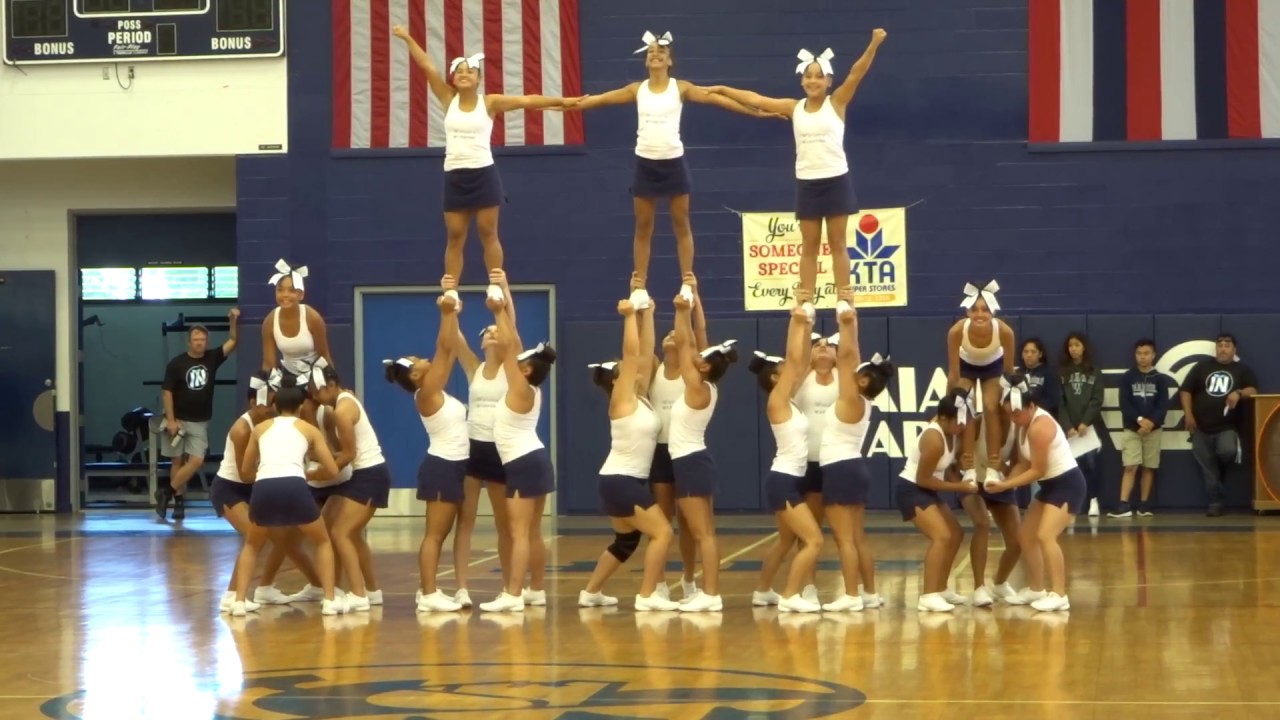 Waiakea High Cheer Opening Rally 2017-2018 - YouTube