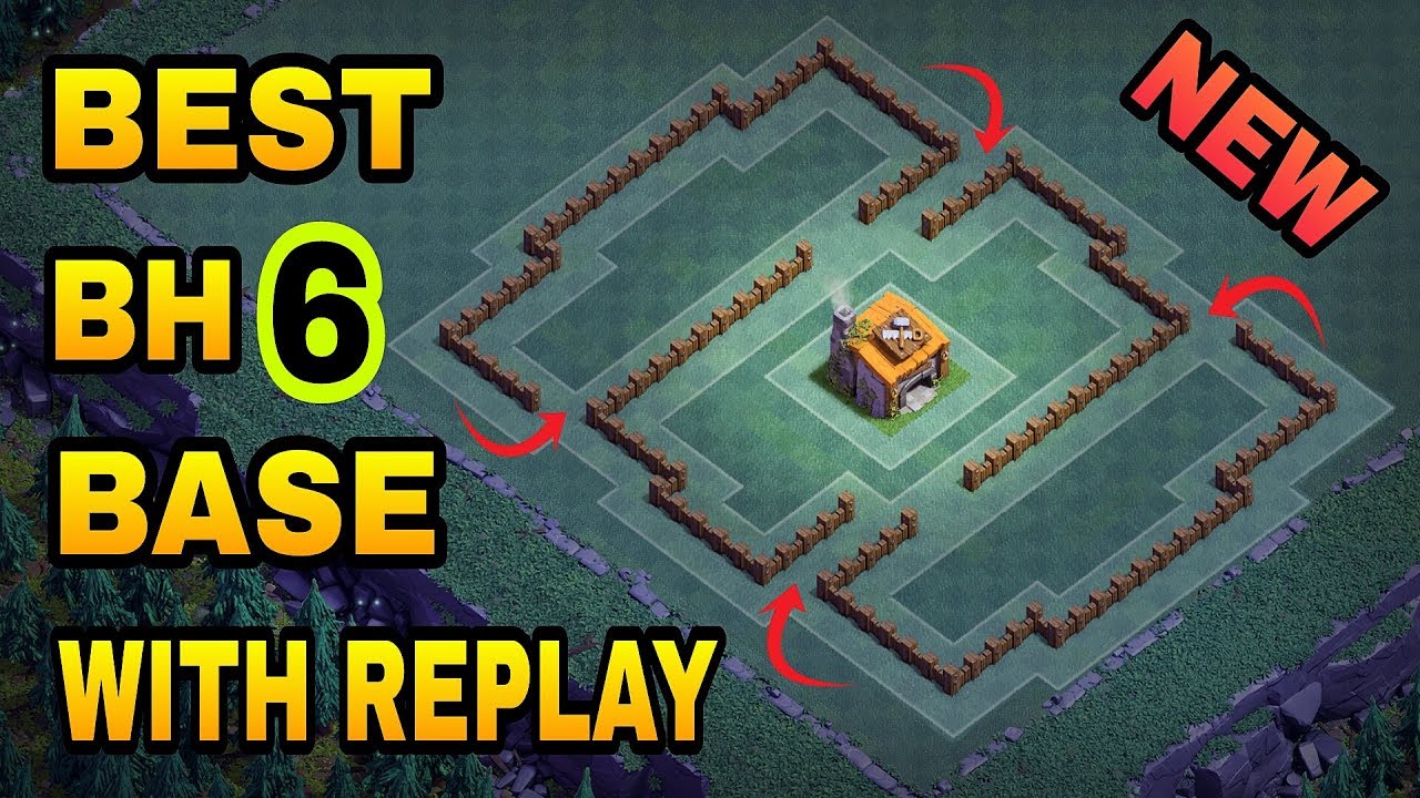 BH6 (BUILDER HALL 6) BEST BASE DESIGN WITH REPLAY PROOF | TOP BH6 TROLL ...
