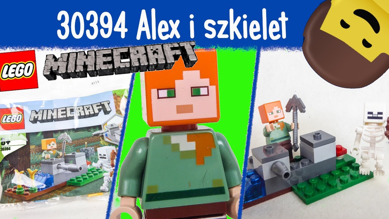 LEGO MINECRAFT 30394 Alex i szkielet / Recenzja - YouTube