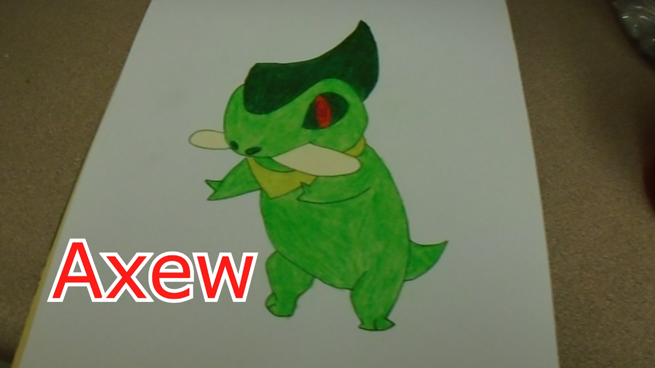 Axew-Pokemon Drawing - YouTube
