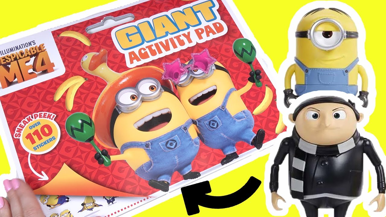 Despicable Me 4 Movie DIY Giant Activity Coloring Book Pages with Gru ...