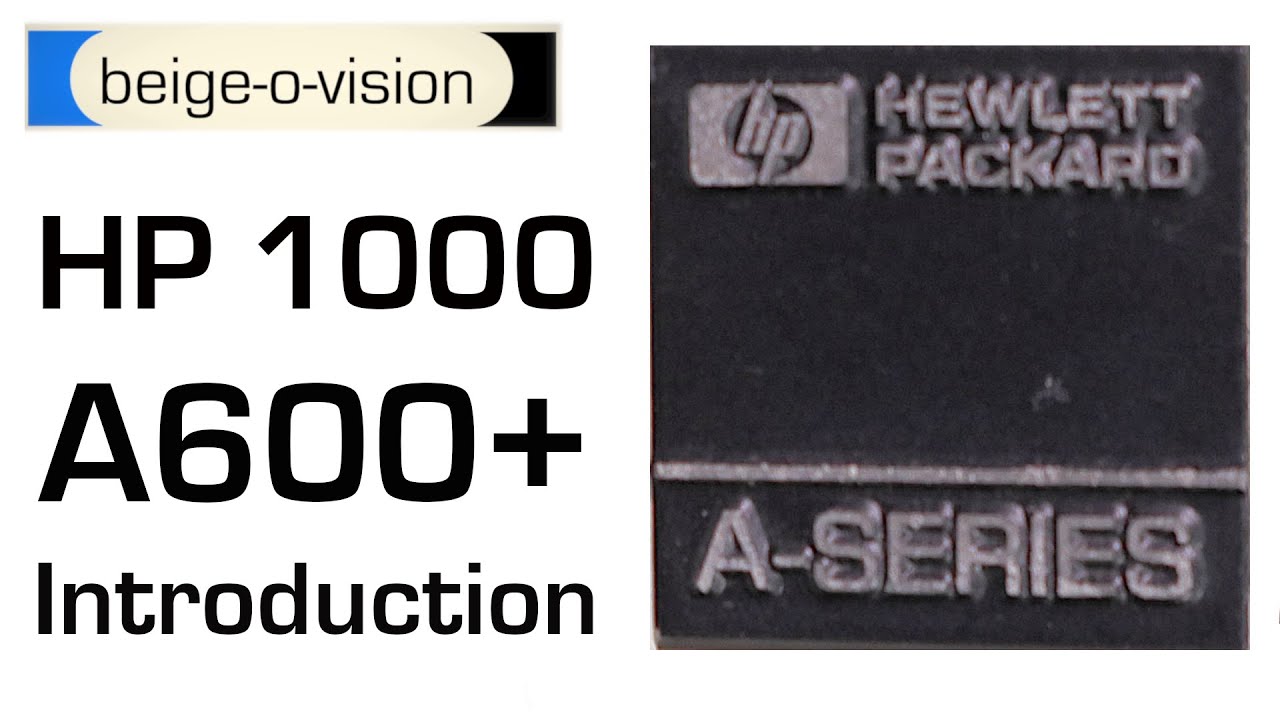 HP 1000 A600+ Vintage Minicomputer Introduction - YouTube