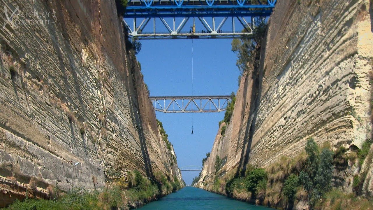 Corinth Canal 4K Classical Greece 4 - YouTube