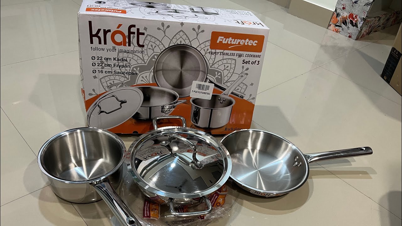 Kraft Triply Cookware Unboxing - YouTube