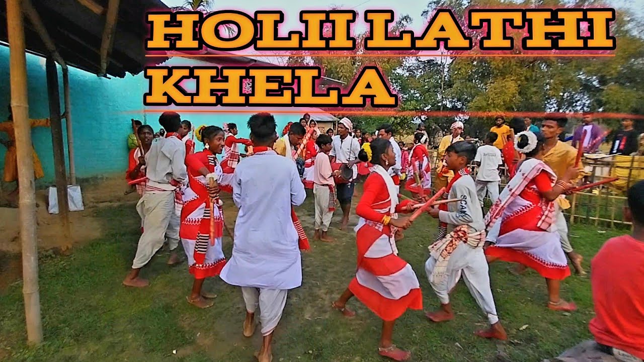 Adivasi holi festival lathi Khela dance | fakua dance @montu bhuyan ...