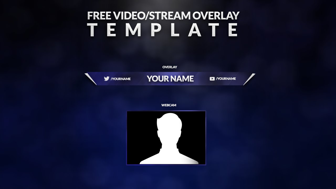 Clean Video/Stream Overlay Template! (FREE) - YouTube