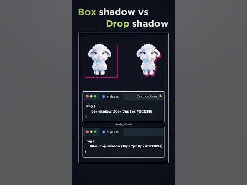 Box Shadow VS Drop Shadow in CSS🧑‍💻 #coding #programming #2024 #cssanimation #csstricks #css # ...