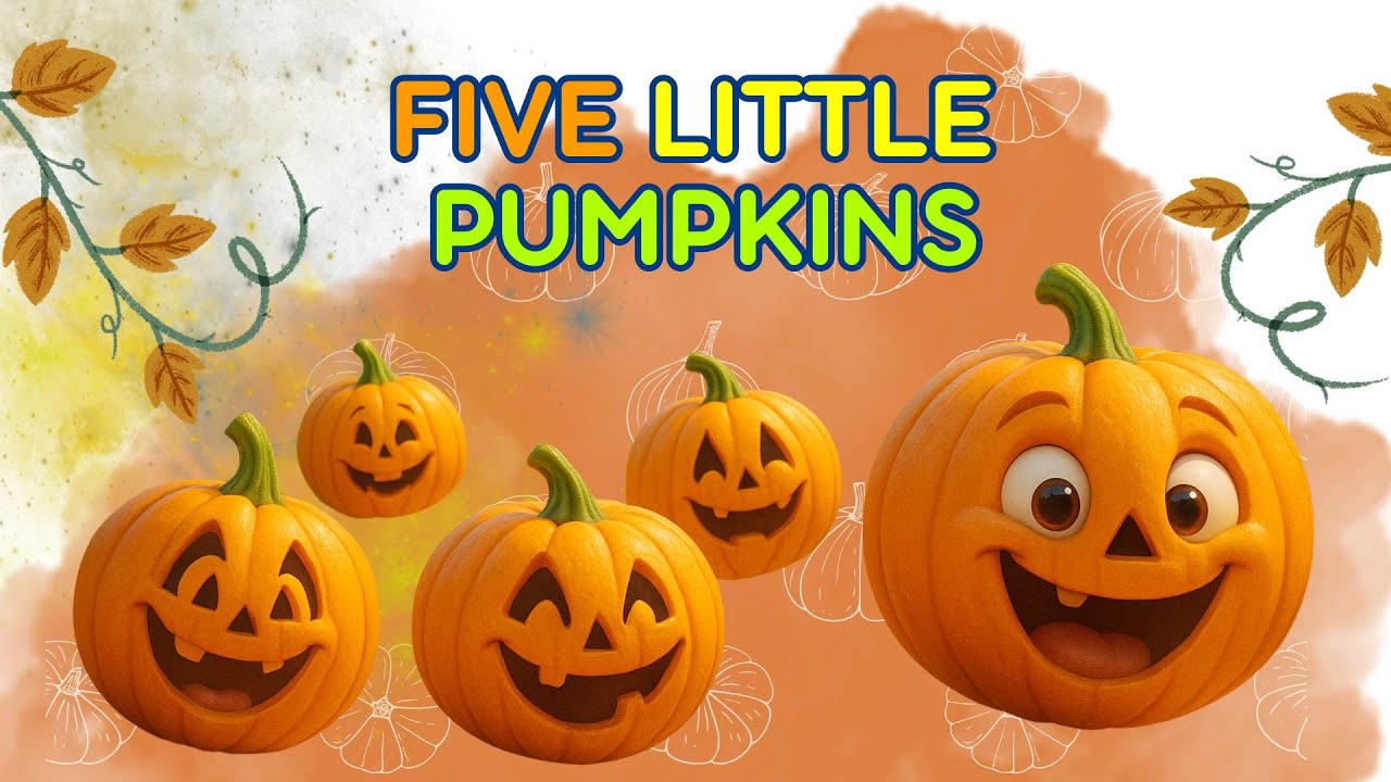 Five Little Pumpkins Halloween Songs - YouTube