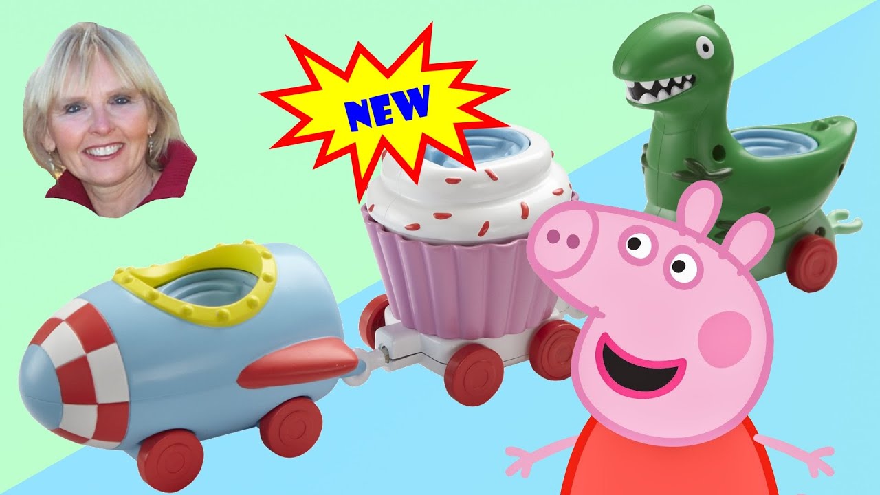 ♥♥ Peppa Pig's Theme Park Train Ride - YouTube
