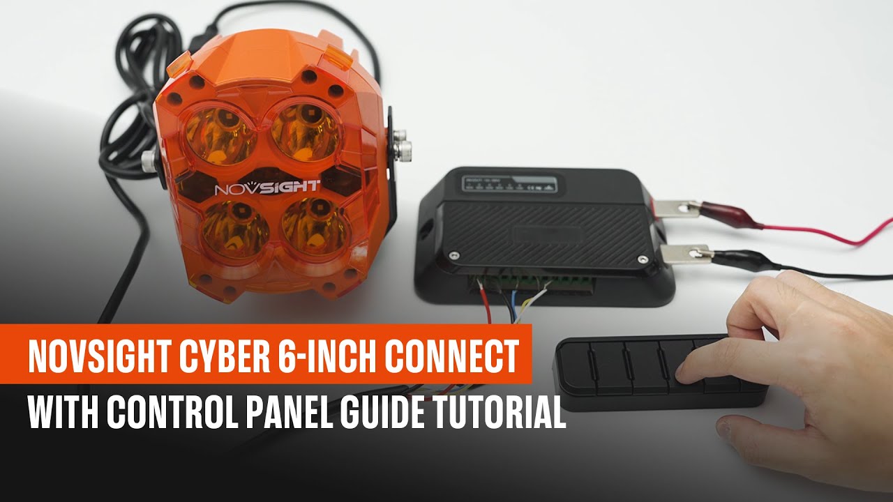 Novsight Cyber 6-inch Control Panel Connection Tutorial - YouTube