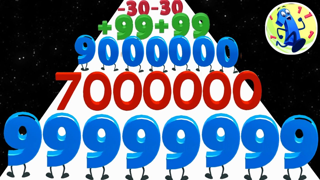 Number Run vs Roof Rails - Gameplay Walkthrough (Max Level, Math Game ...