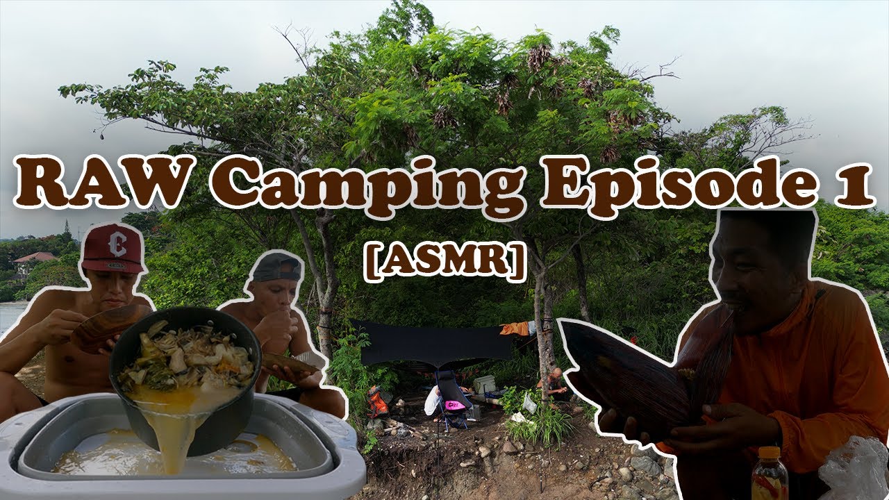 RAW Camping Episode 1 [ASMR] [Overnight] [Beach Camping] - YouTube