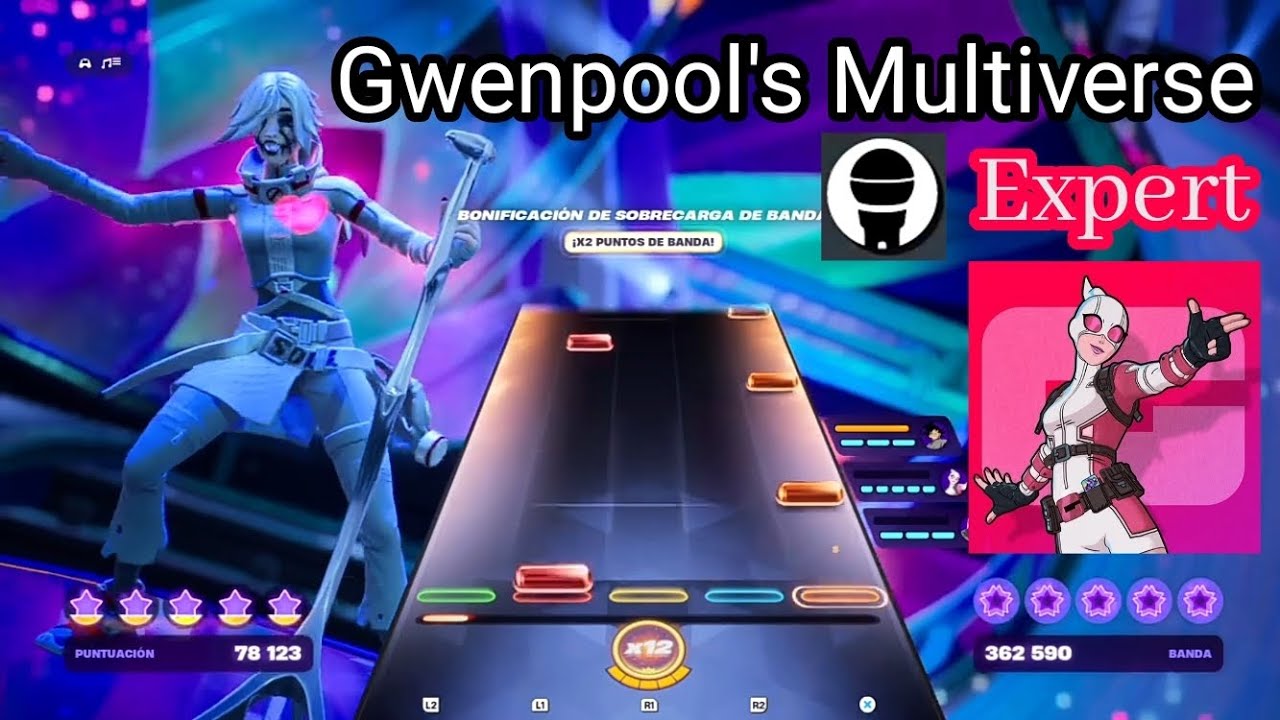 Fortnite Festival - Gwenpool's Multiverse Expert Vocals 100% FC - YouTube